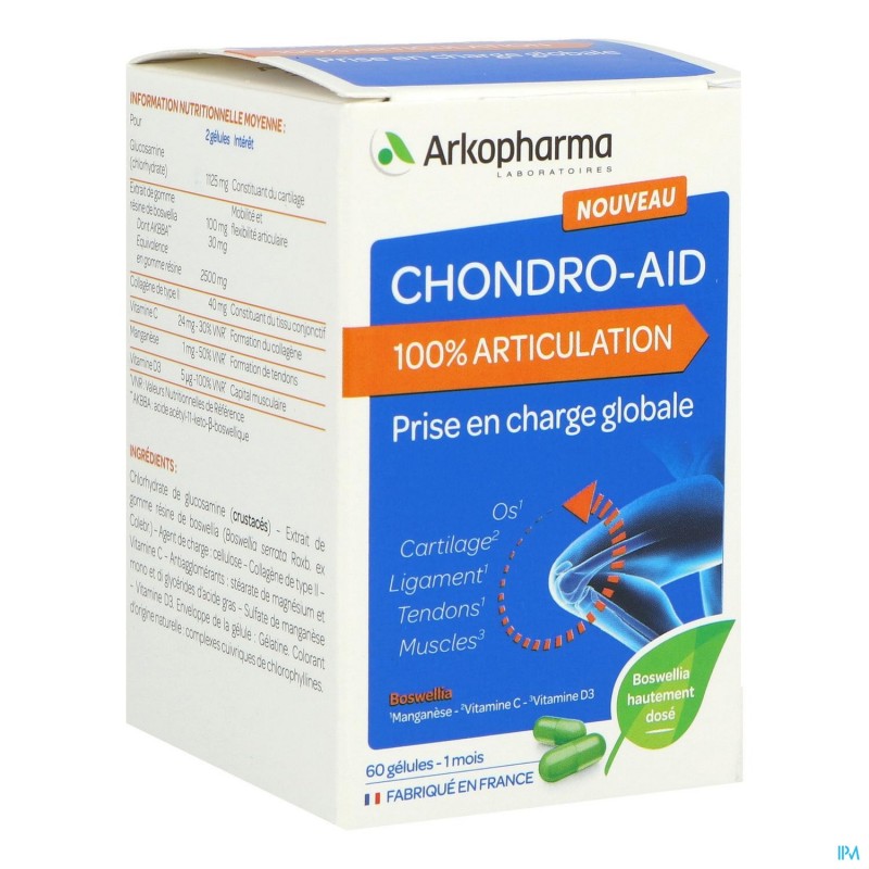 Chondro-Aid – 100% articulation, 60 gélules