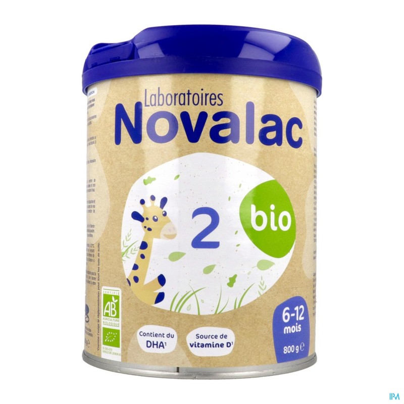 Novalac Lait 2ème âge Bio 800g