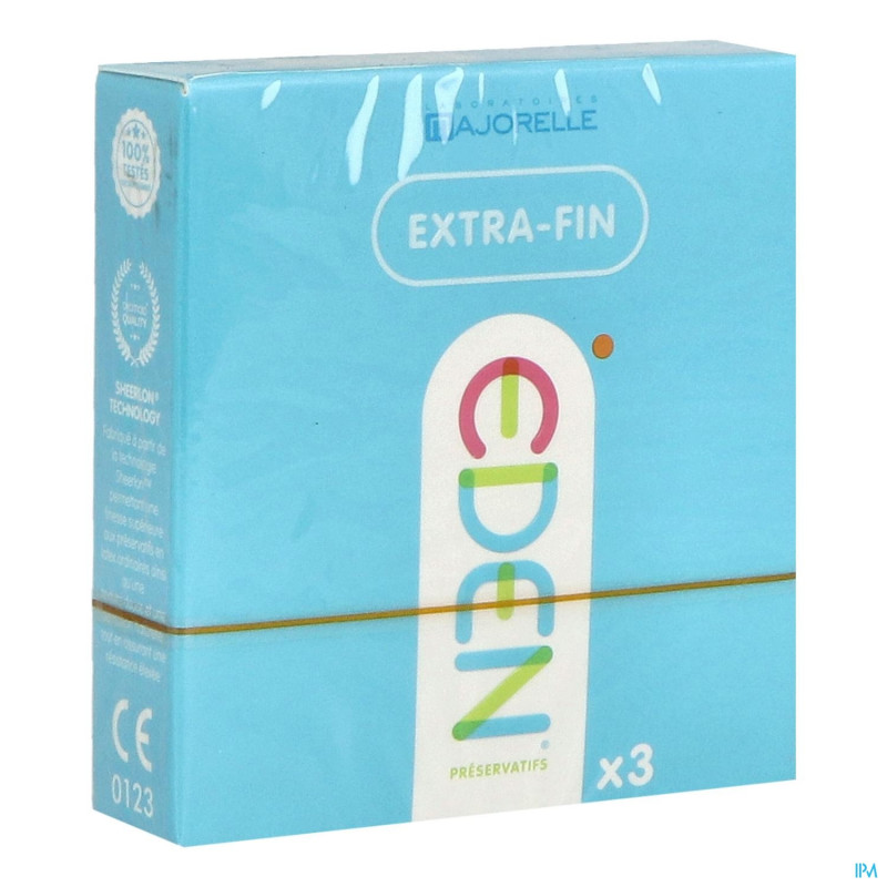 EDEN – Préservatif Extra-Fin, x3