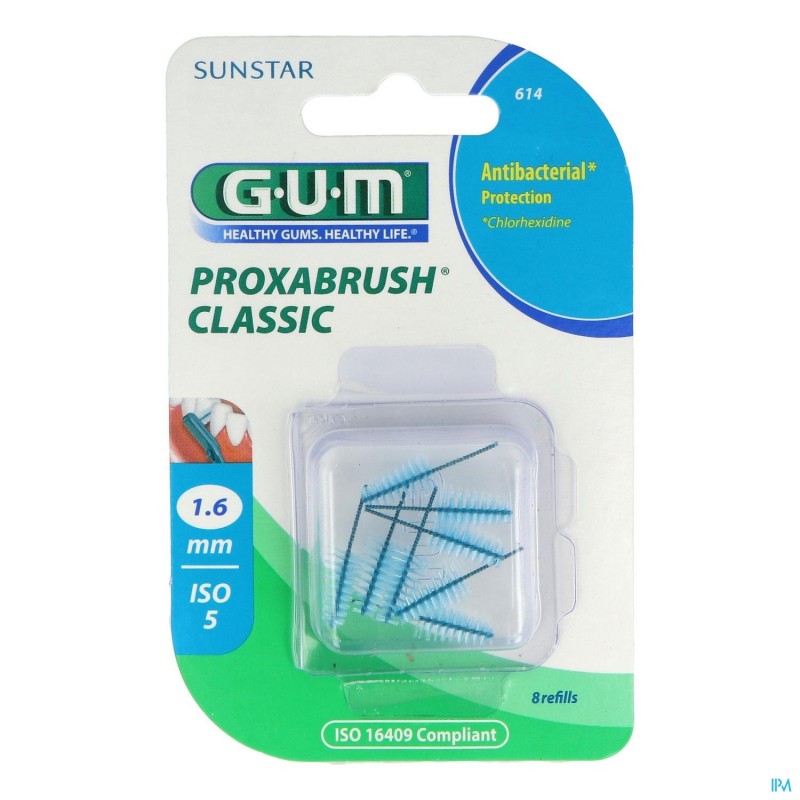 GUM – Classic Brossette Interdentaire Rech 1mm6 X8