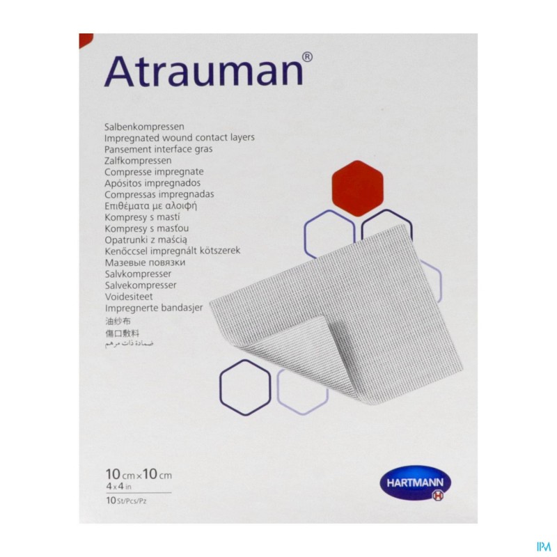 Hartmann Atrauman Pansement Interface 10Cm X 10Cm 10