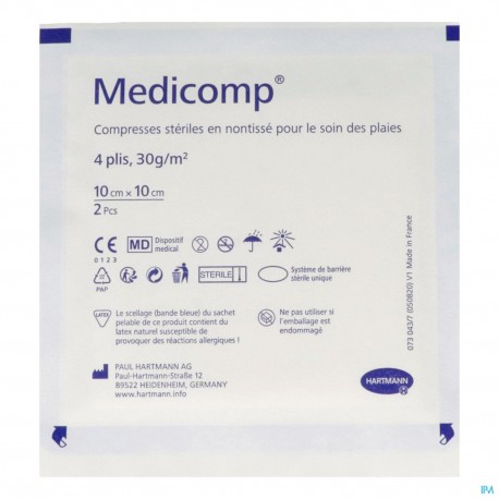 Hartmann Medicomp Compresse Sterile 10Cm X 10Cm 2 X10