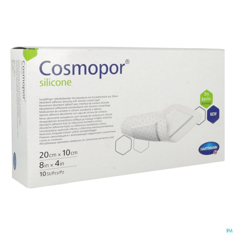 Hartmann Cosmopor Silicone Pansement Hydrocellulaire Mince Autoadherent ...