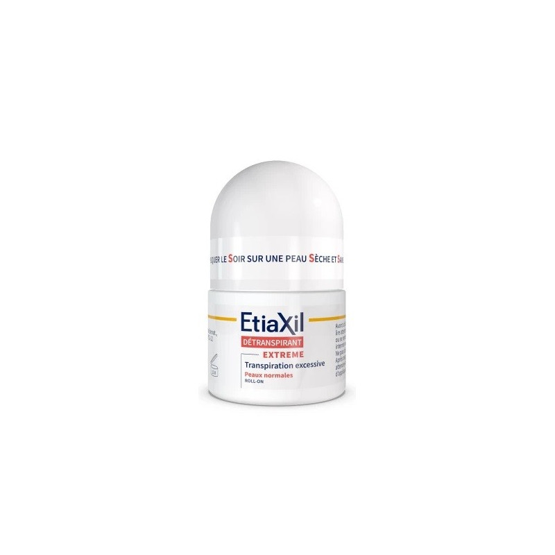 ETIAXIL – Détranspirant extrême peaux normales aisselles roll-on, 2 x 15 ml