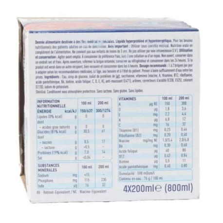 Clinutren – Ultra Fruity saveur fruits rouges, 200 ml x4