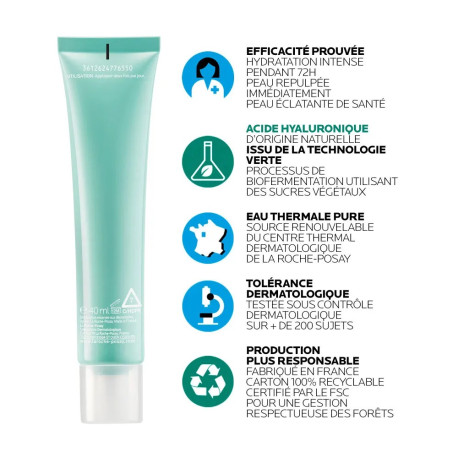 LA ROCHE-POSAY Hydraphase Crème Hydratante HA Riche, 40ml