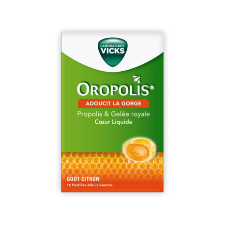 VICKS - Oropolis Pastilles Adoucissantes Gelée Royale, 24 PASTILLES
